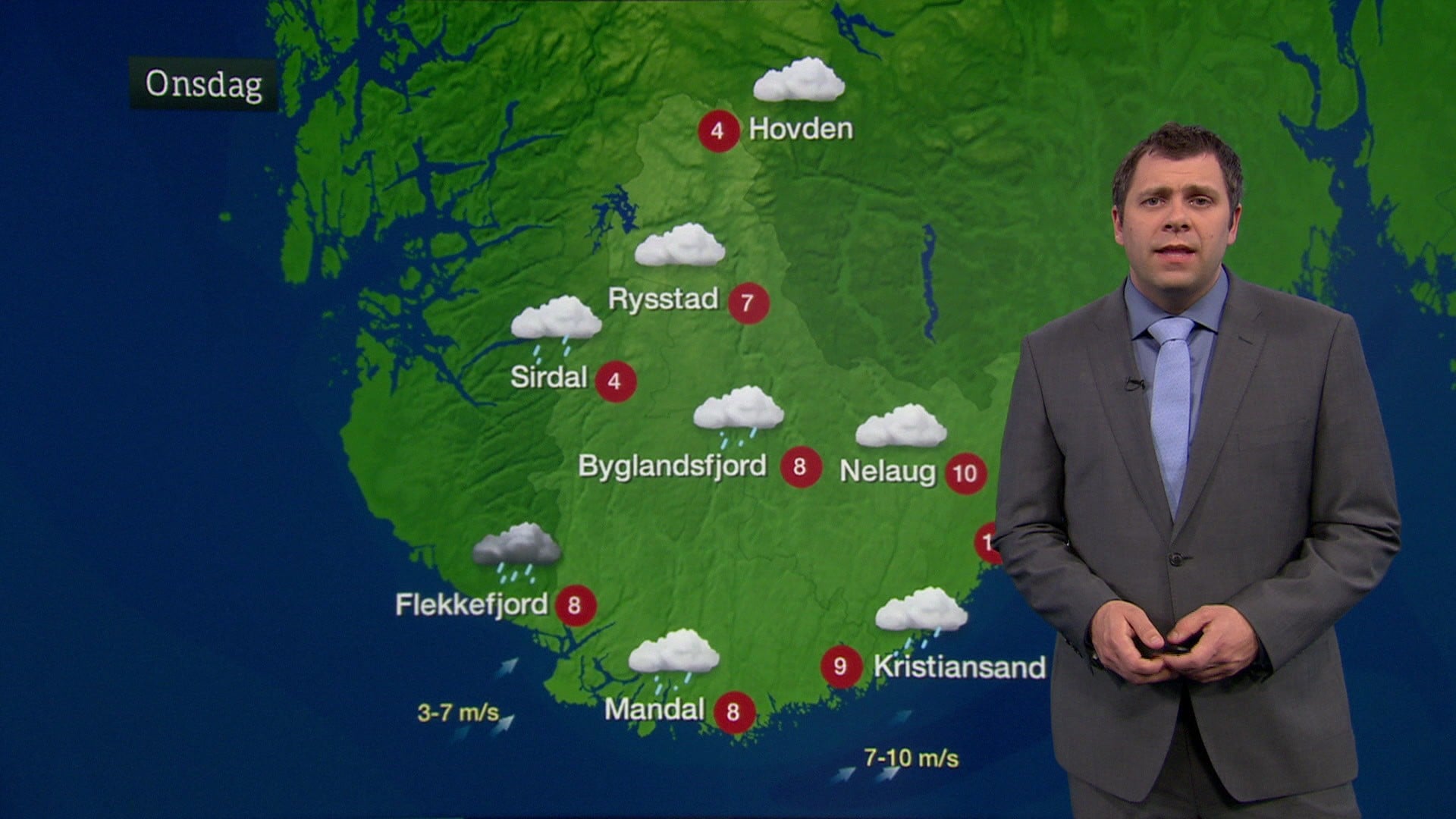 Slik Blir Onsdagsværet Nrk Sørlandet Lokale Nyheter Tv Og Radio