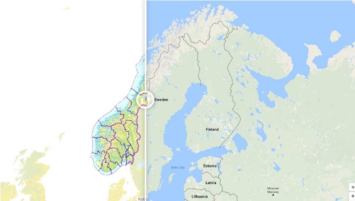 Kartverket versus Google maps – NRK Troms og Finnmark